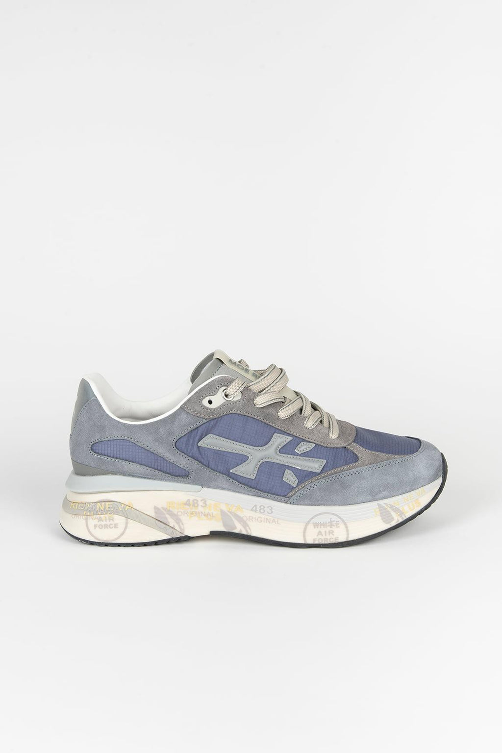 Sneakers Premiata Moerun 8077 blue and grey | Rivera